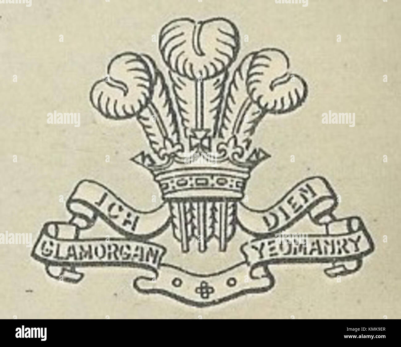 The Glamorgan Yeomanry badge is a symbol representing the Glamorgan ...