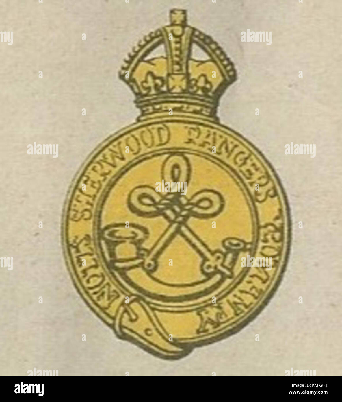 The Sherwood Rangers badge is an insignia representing the Sherwood ...