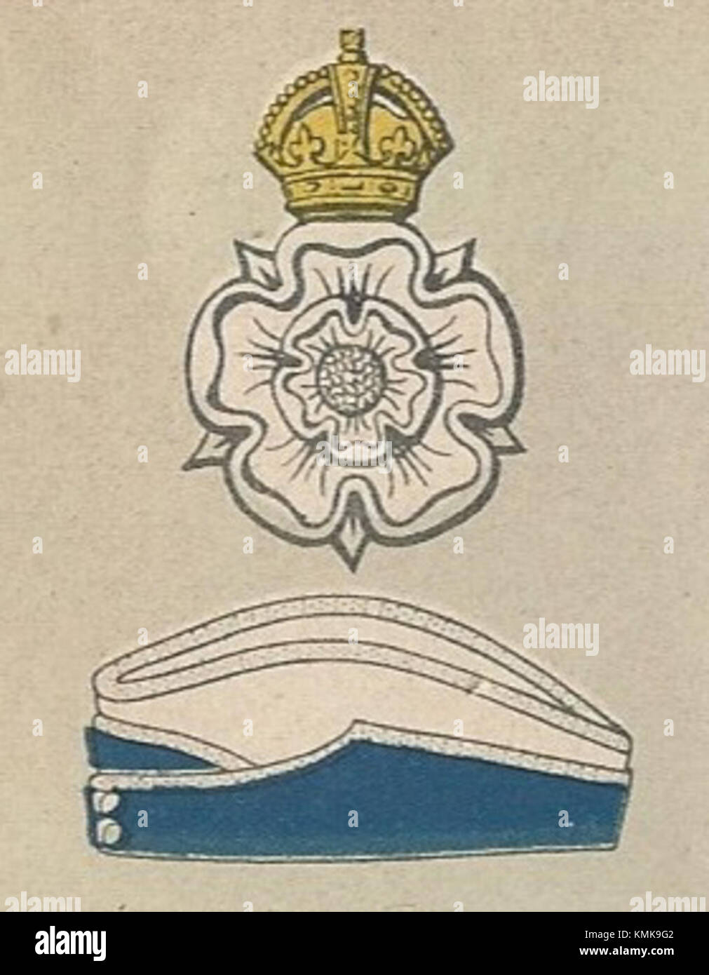 The Yorkshire Dragoons badge and service cap are ceremonial items ...