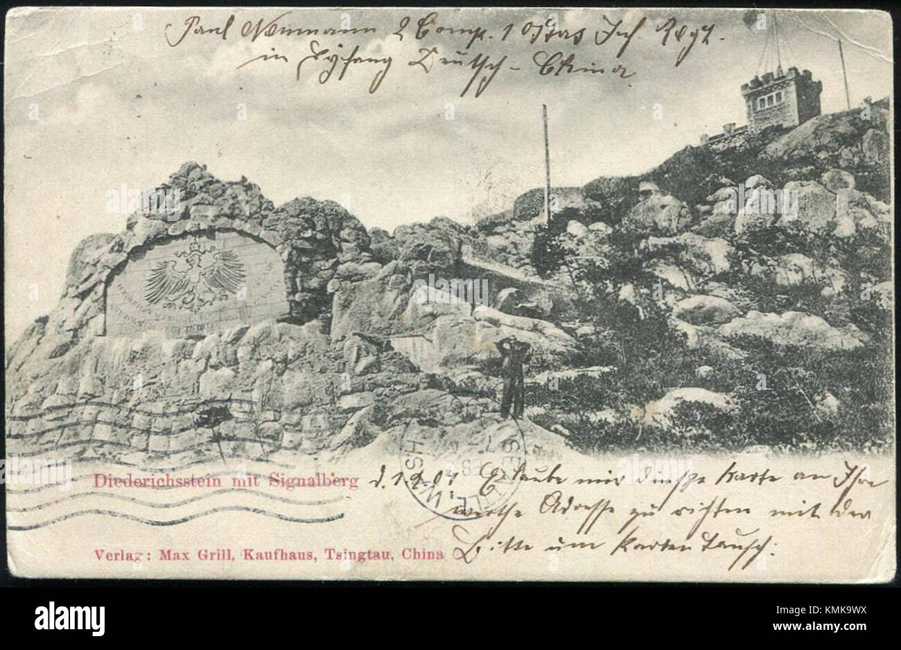 Diederichsstein Tsingtau 06 refers to a historical event in the German ...