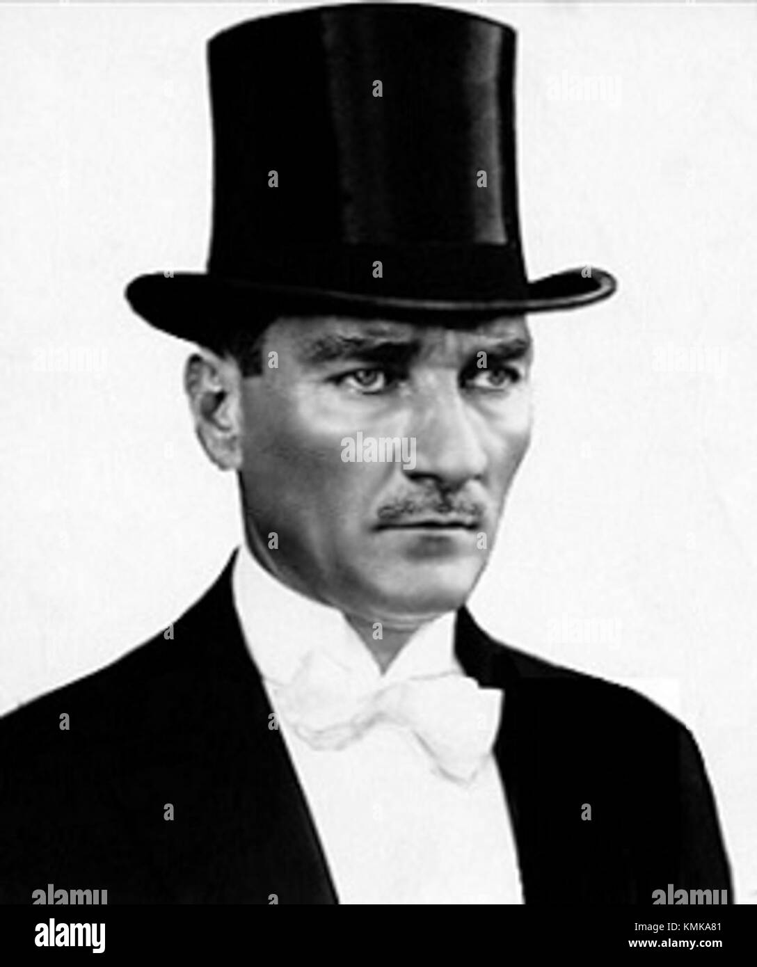 A historical portrait of Mustafa Kemal AtatÃ¼rk, the founder of modern ...