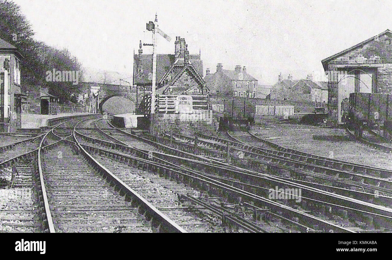 Photograph of Chinley, likely from the 1890s, showcasing the village's ...
