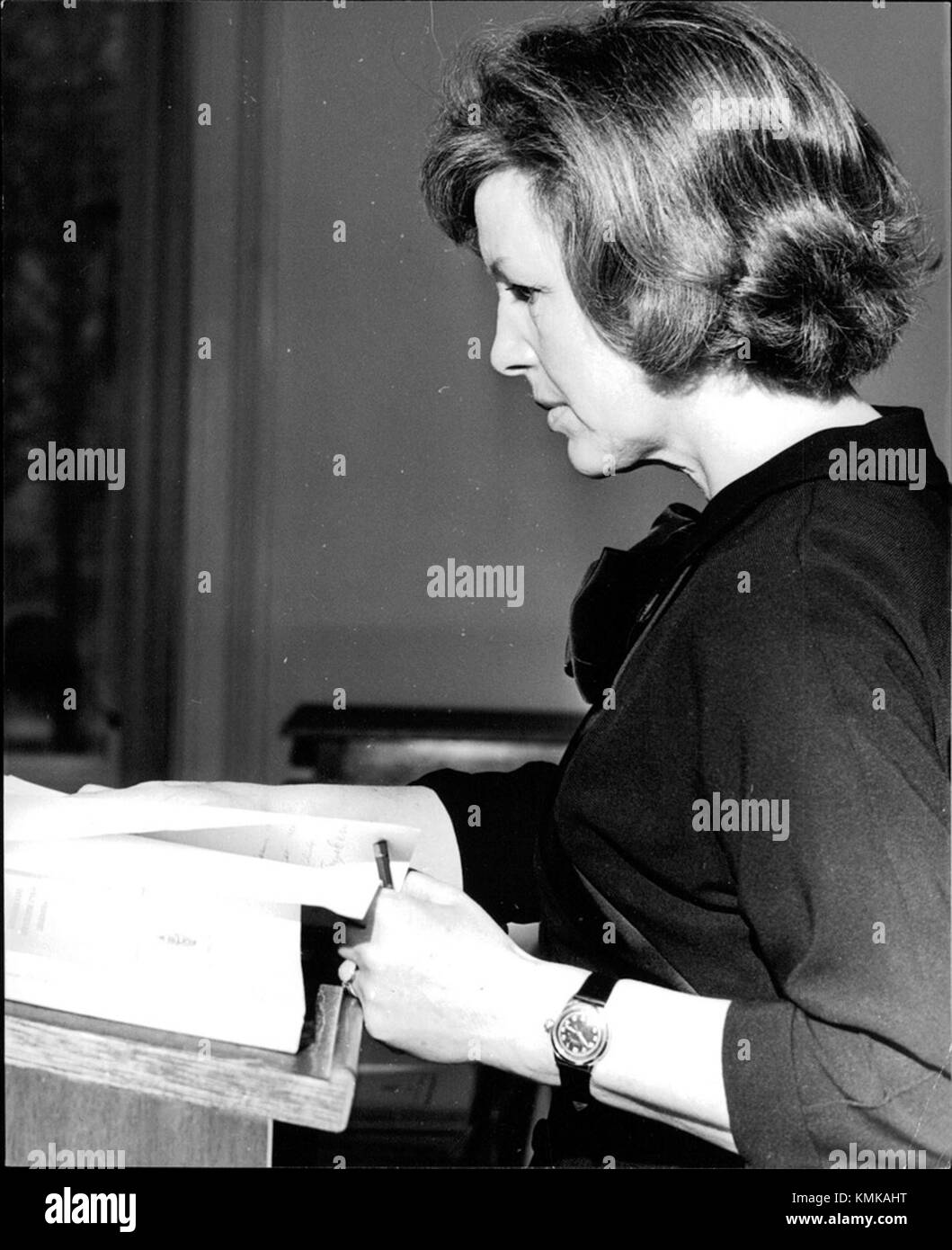 This vintage photograph features Gun Bergman, a notable figure. The ...