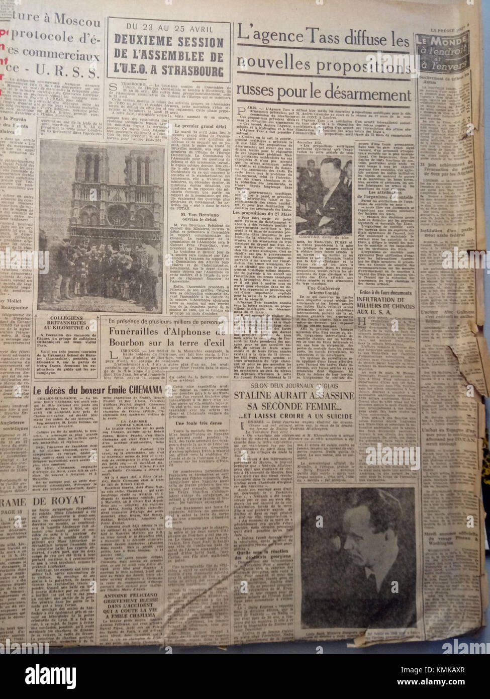 La Presse Tunisie 1956 09 is a historical edition of a Tunisian ...