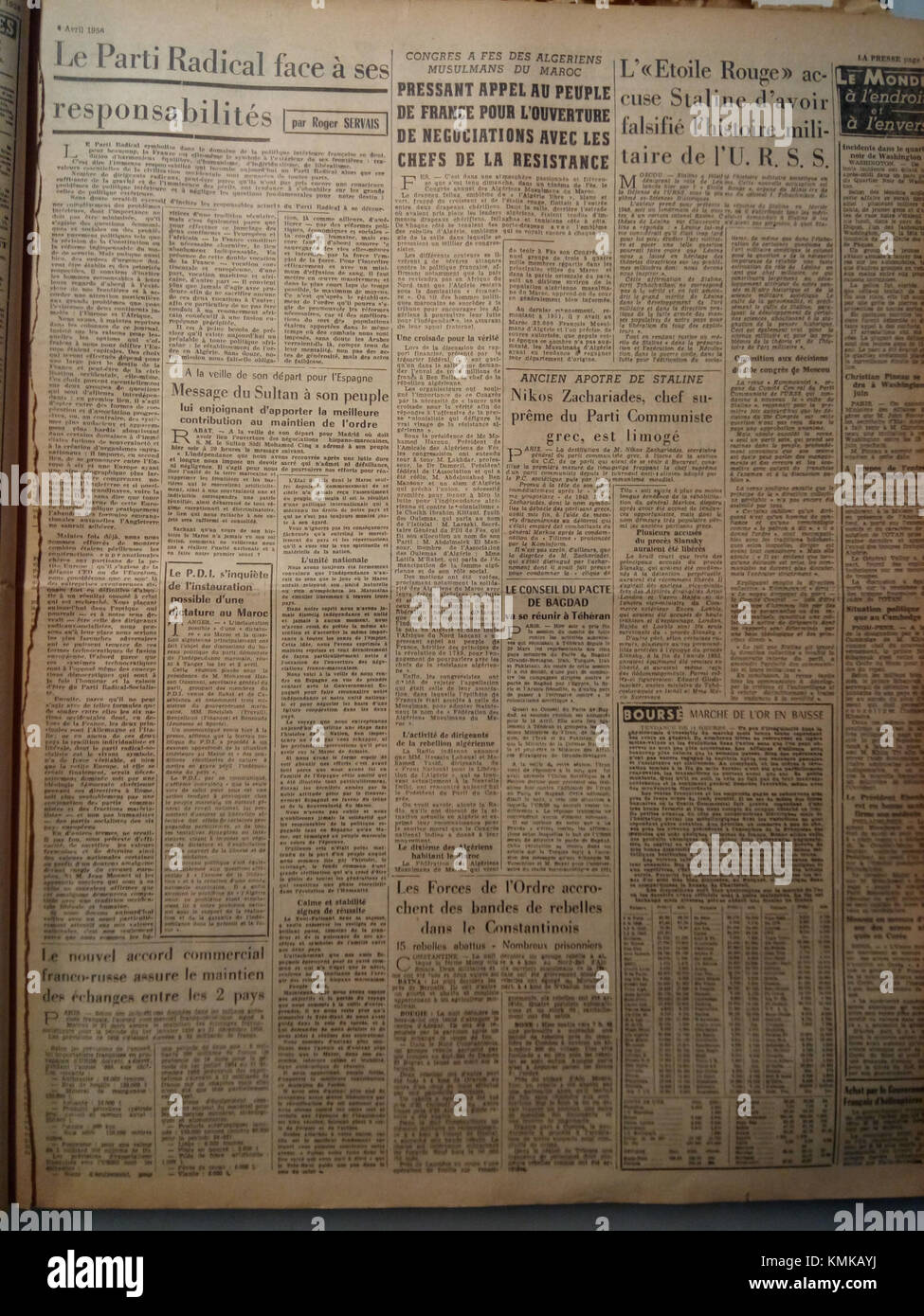 La Presse de Tunisie was a prominent newspaper in Tunisia, active in ...