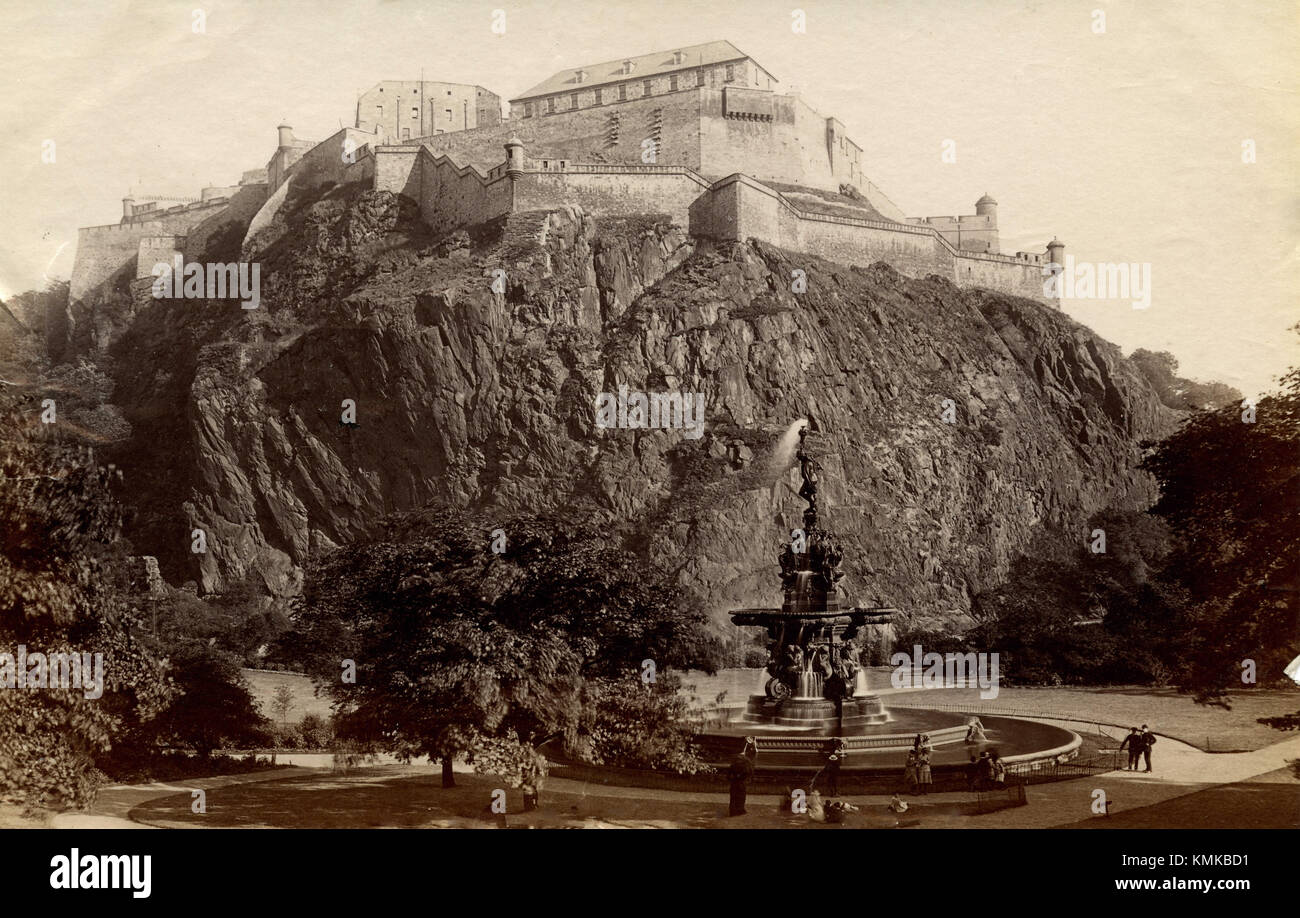 Edinburgh Castle, Scotland 1880s Stock Photo - Alamy