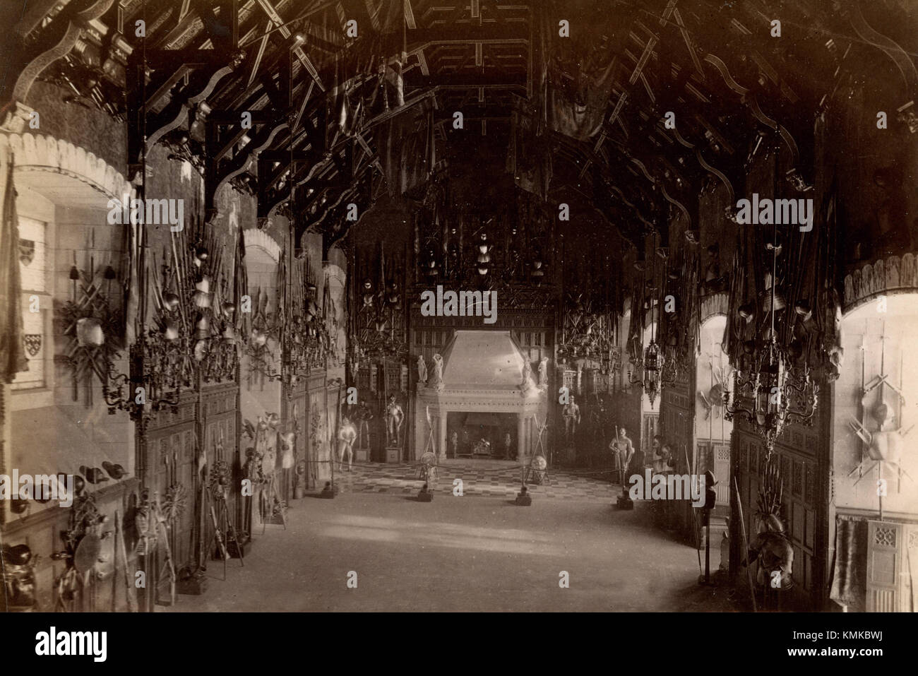 Banqueting Hall, Edinburgh Castle, Scotland 1880s Stock Photo - Alamy