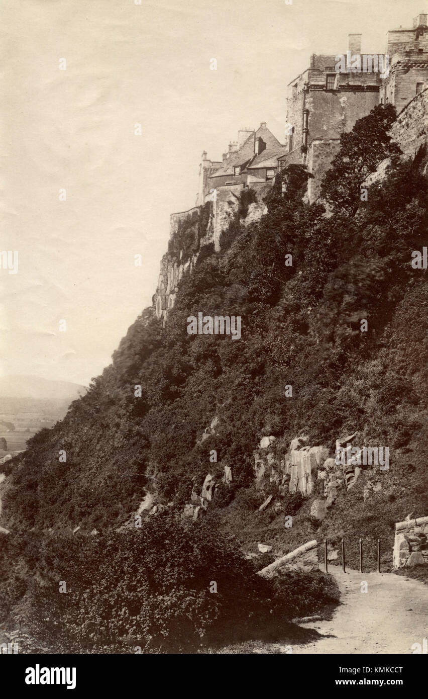 Stirling Castle from back walk, Scotland 1880s Stock Photo - Alamy