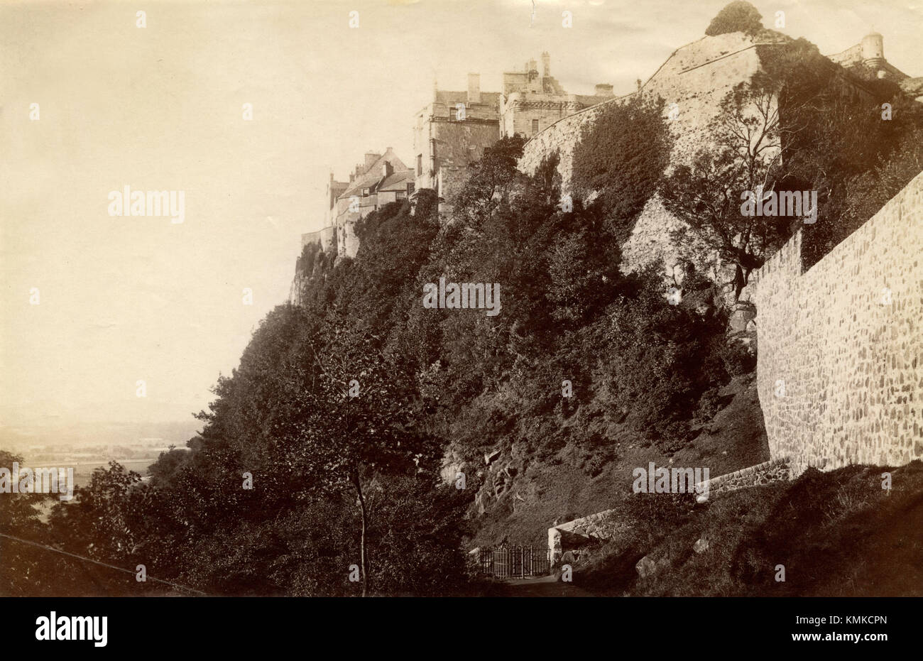 Stirling Castle from back walk, Scotland 1880s Stock Photo - Alamy