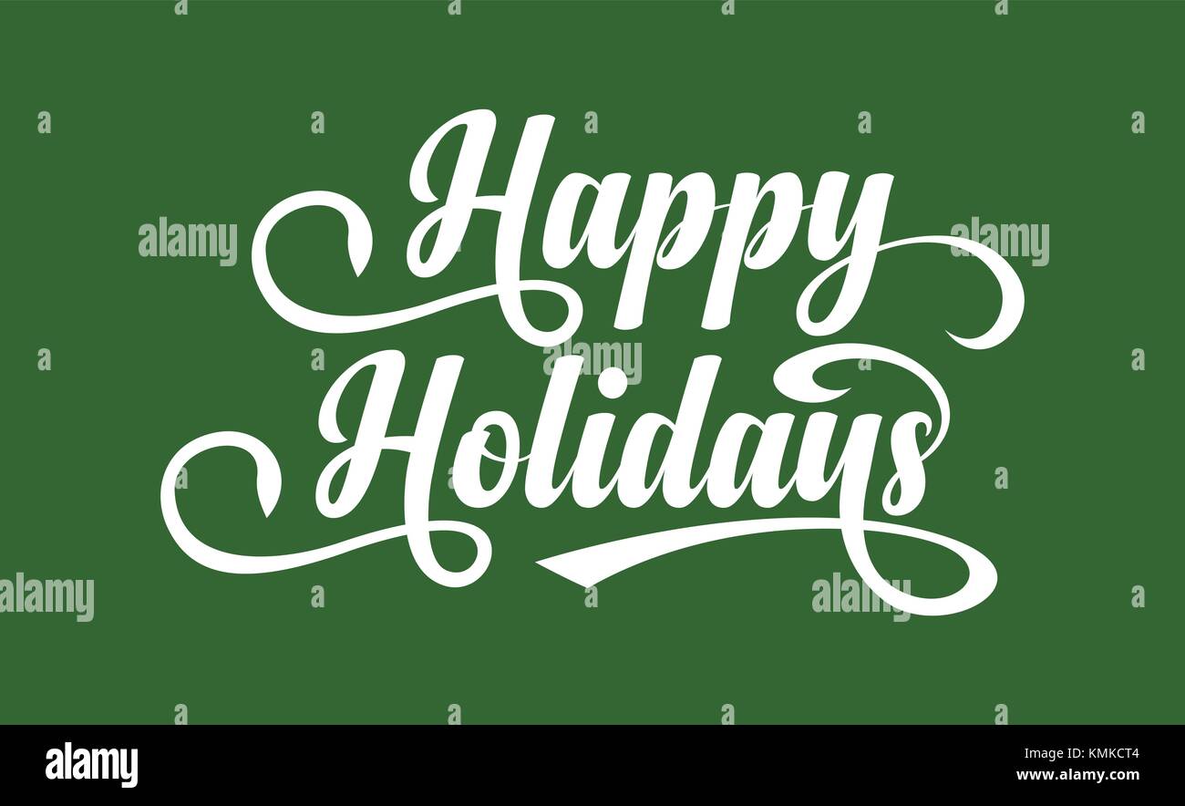 Happy Holidays text Stock Vector Image & Art - Alamy