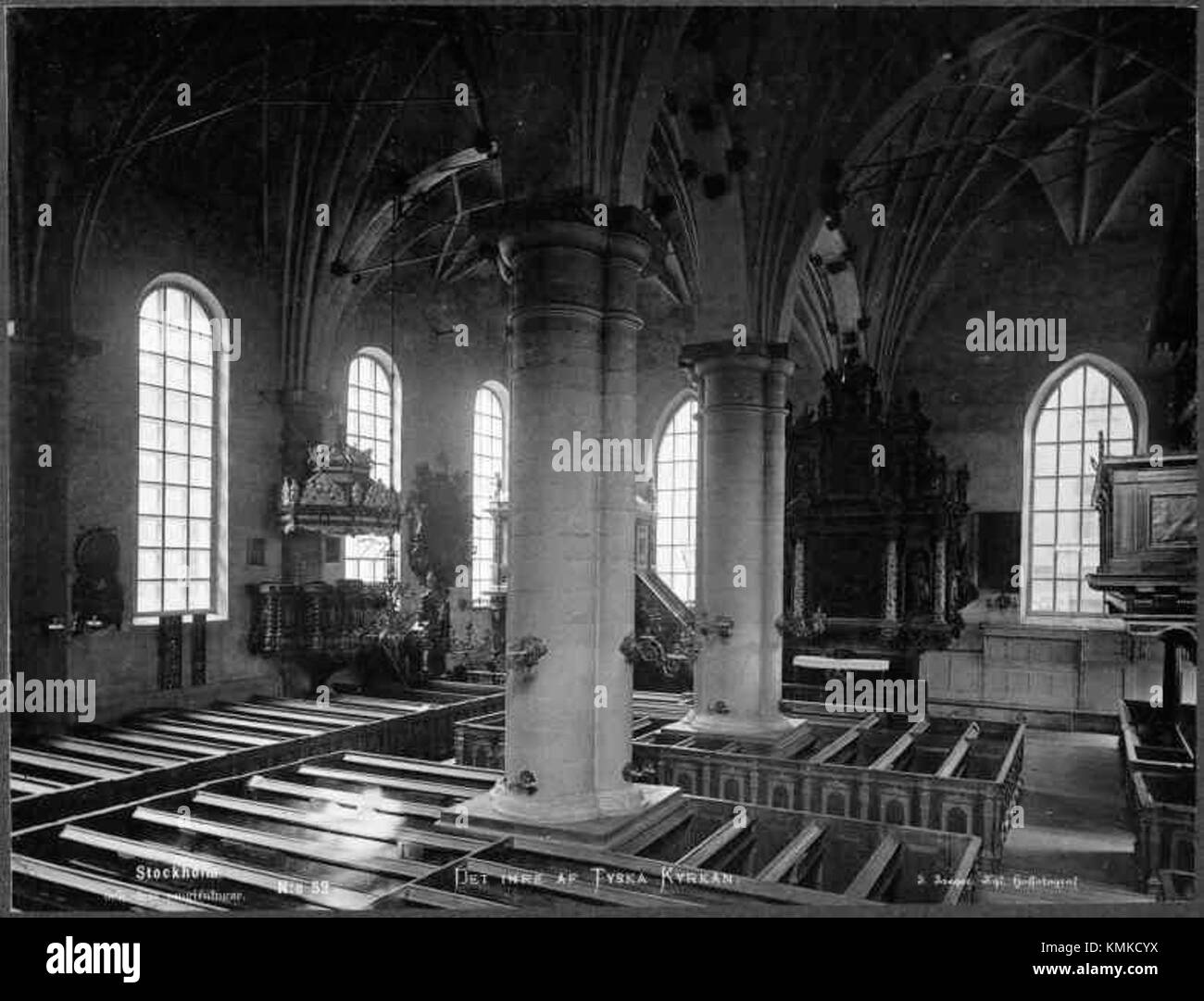 Tyska Kyrkan (the German Church) in Stockholm is a historic church ...