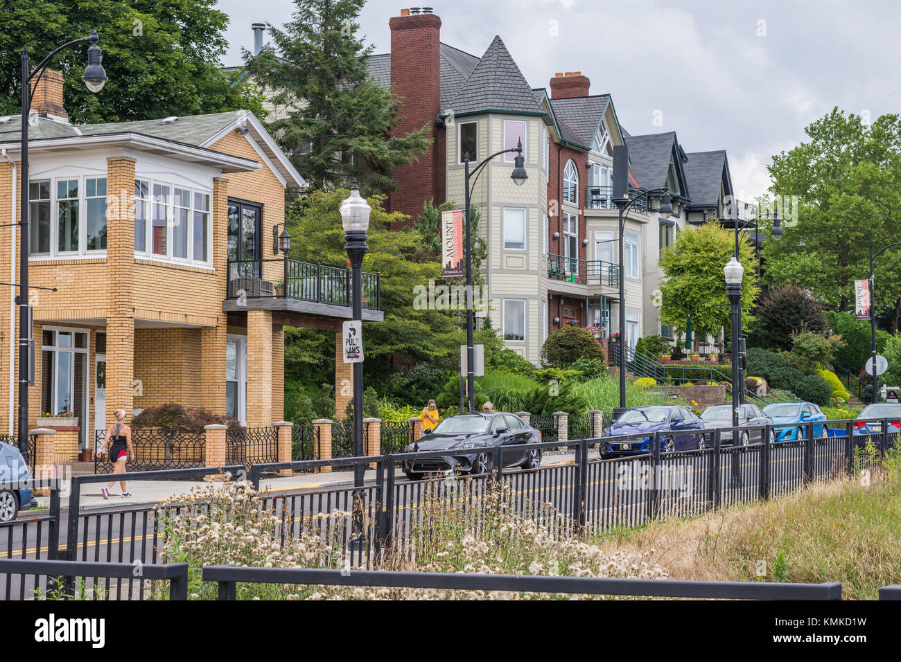 Skyline of Pittsburgh, Pennsylvania from Mount Washington Stock Photo ...