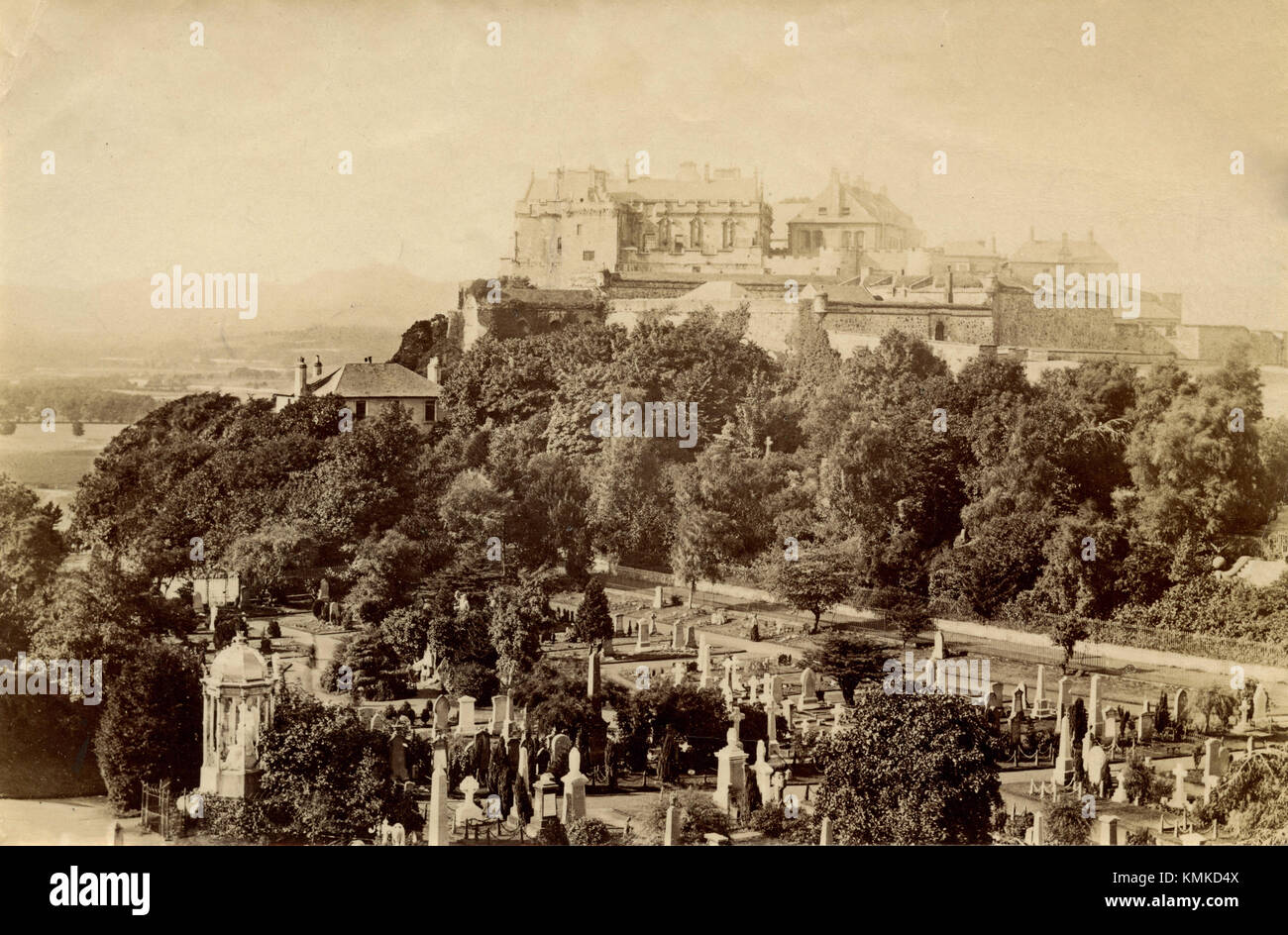 Stirling Castle from tower, Scotland 1880s Stock Photo - Alamy