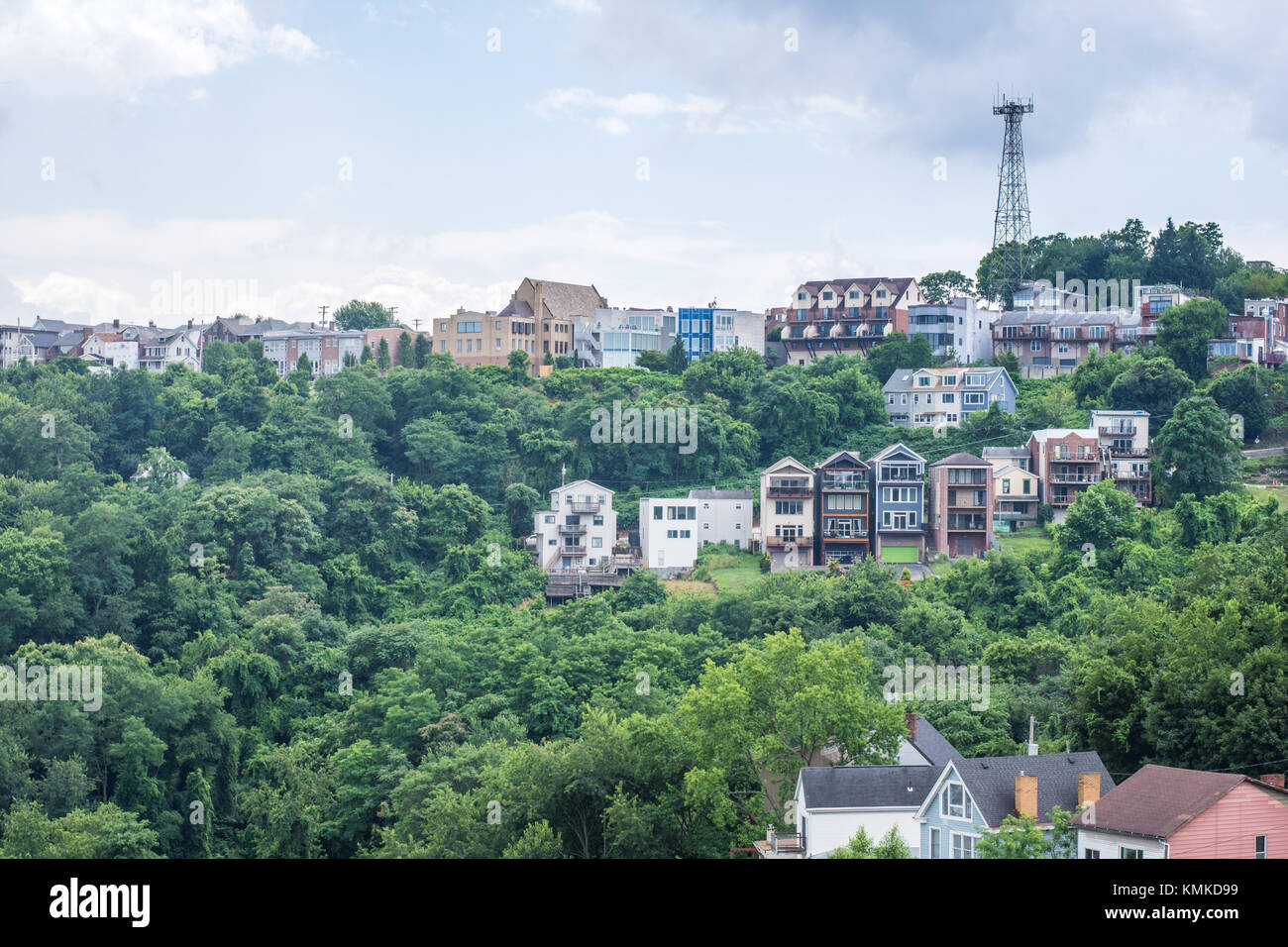 Skyline of Pittsburgh, Pennsylvania from Mount Washington Stock Photo ...