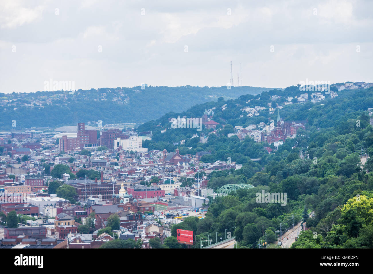 Skyline of Pittsburgh, Pennsylvania from Mount Washington Stock Photo ...
