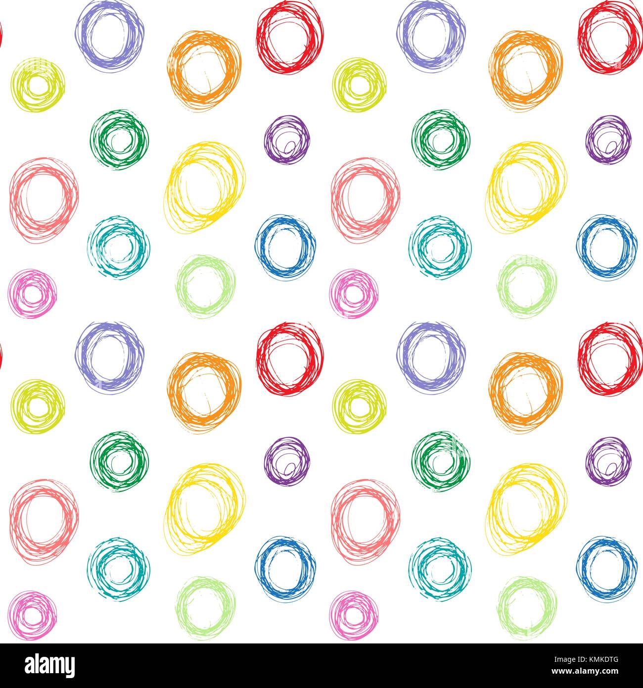 Hand drawn colorful circles seamless pattern, vector illustration Stock ... Hand drawn colorful circles seamless pattern, vector illustration Stock ...