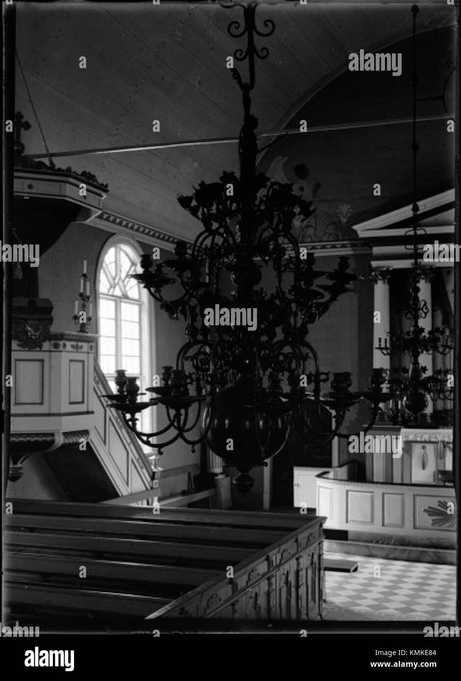 Sundborns kyrka, located by Lake Toftan in Sundborn, Sweden, is a ...