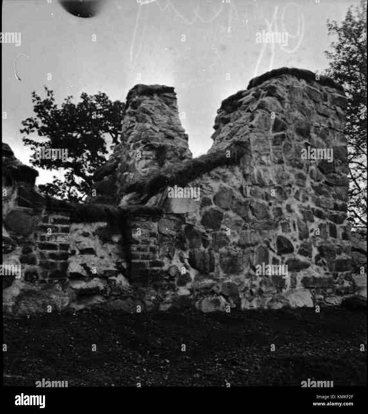 Ukna kyrkoruin - KMB - 16000200134187 Stock Photo - Alamy