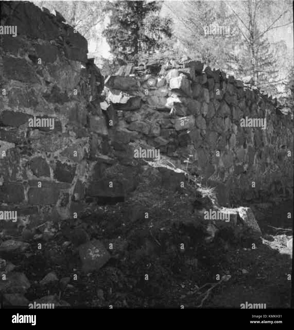 Ukna kyrkoruin - KMB - 16000200134049 Stock Photo - Alamy