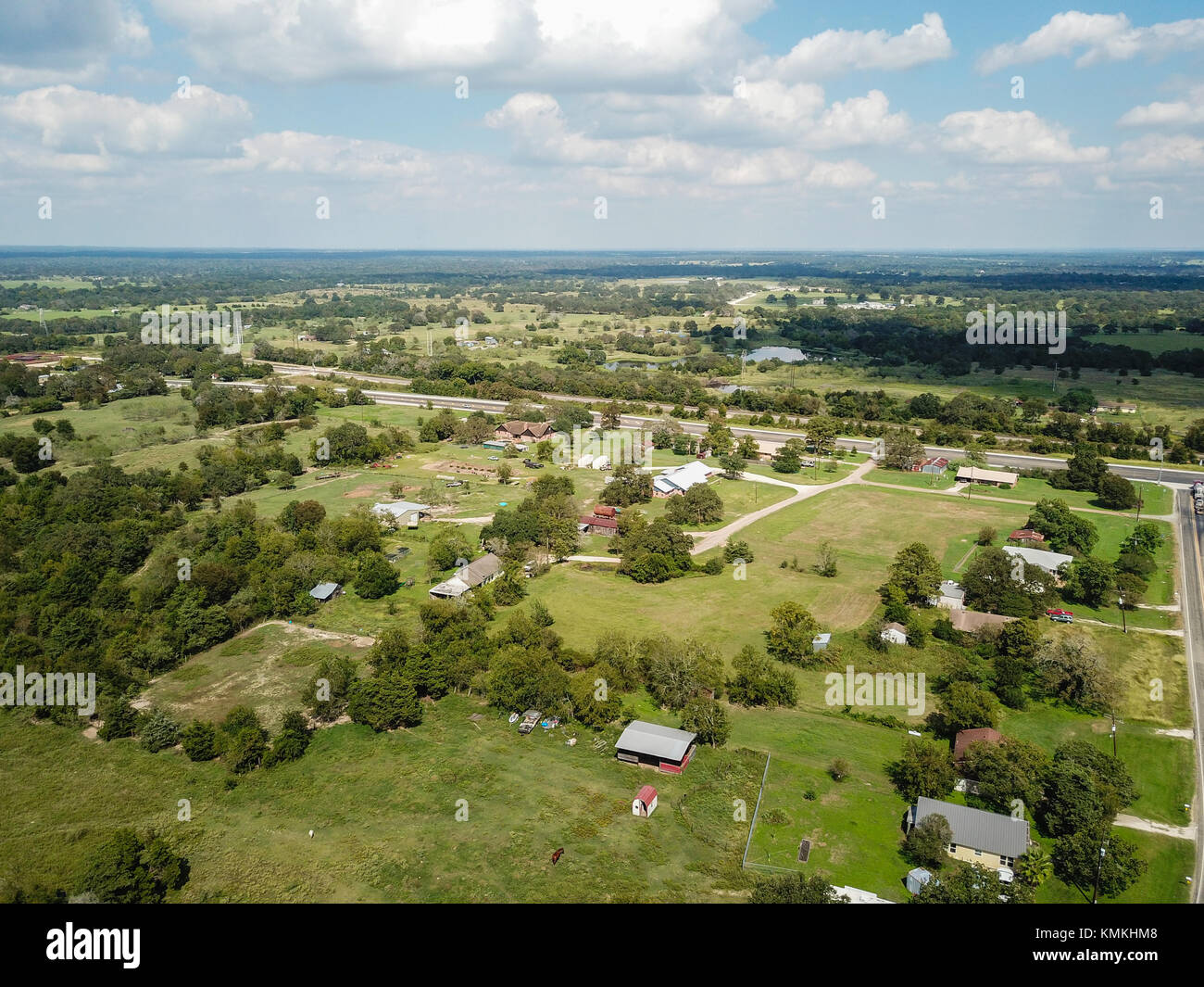Small Town of Sommerville, and Lyons, Texas in Between Austin and ...