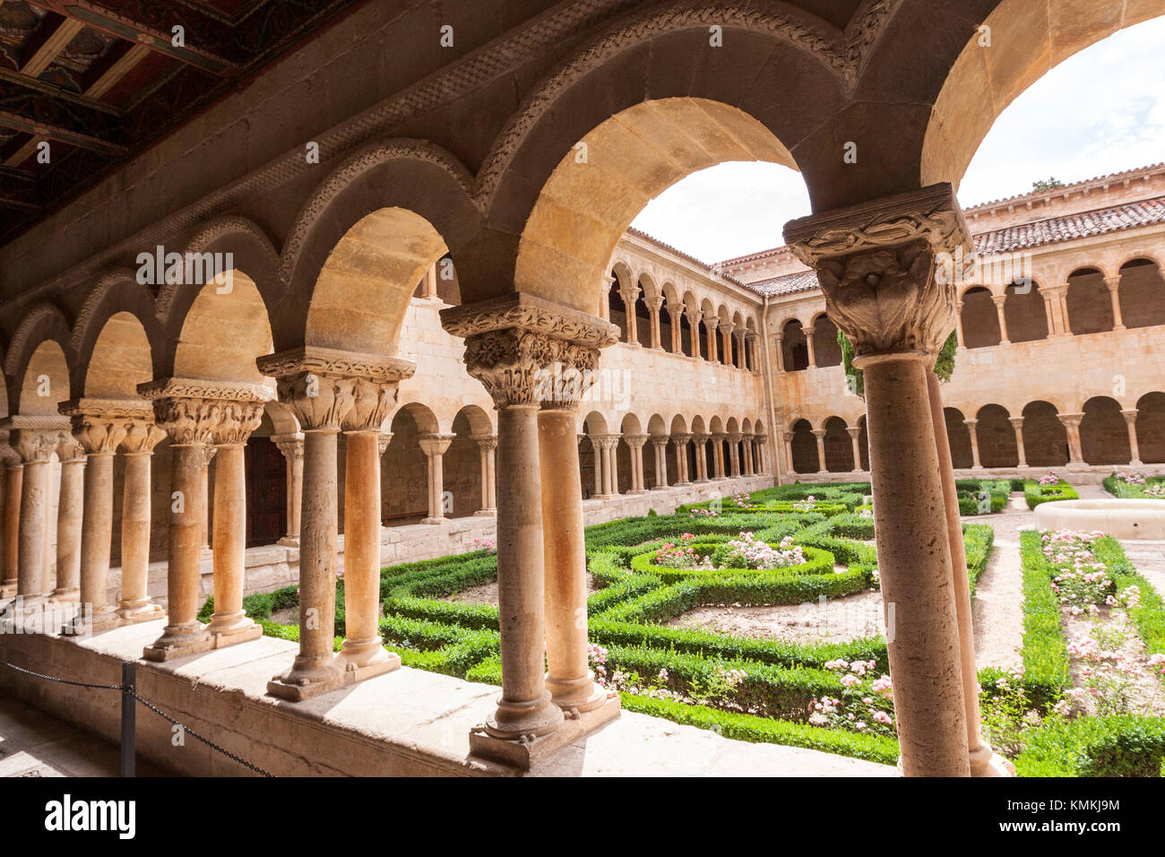 Cloister of the Abbey of Santo Domingo de Silos, Benedictine monastery ...