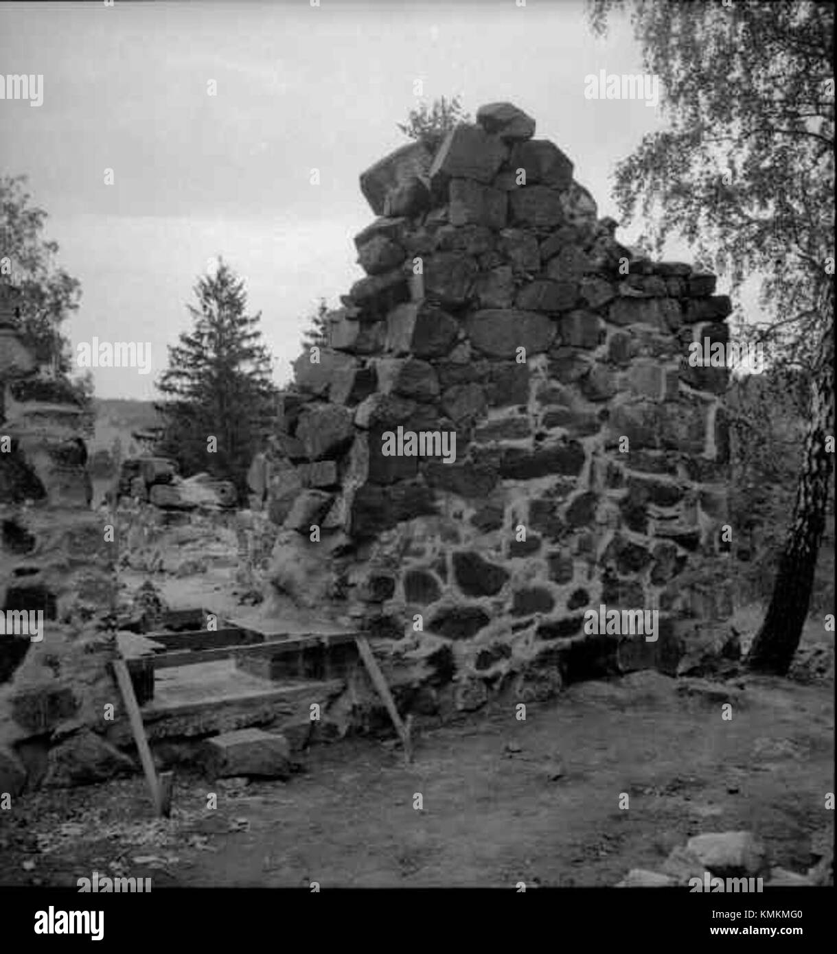 Ukna kyrkoruin - KMB - 16000200134149 Stock Photo - Alamy