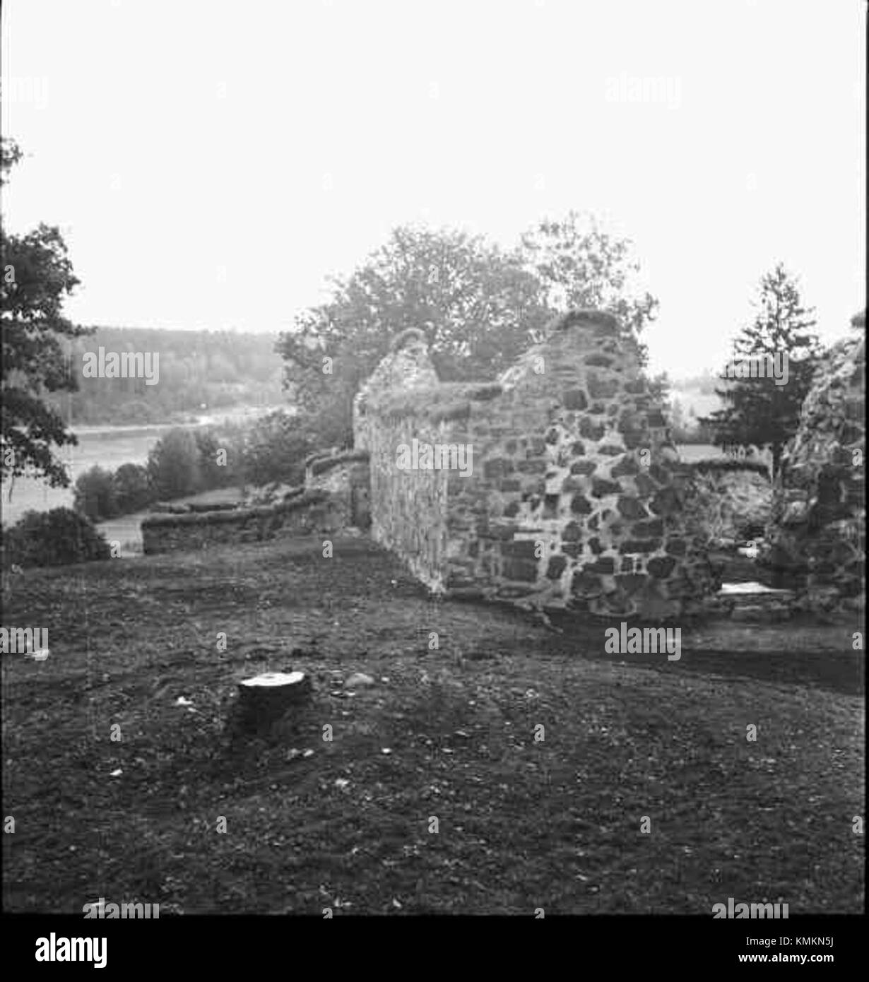 The Ukna Church Ruins (Ukna kyrkoruin) in Sweden, a historic religious ...