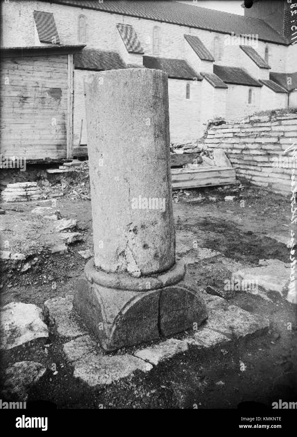 The Varnhem Abbey ruins in Sweden represent a historical site of ...