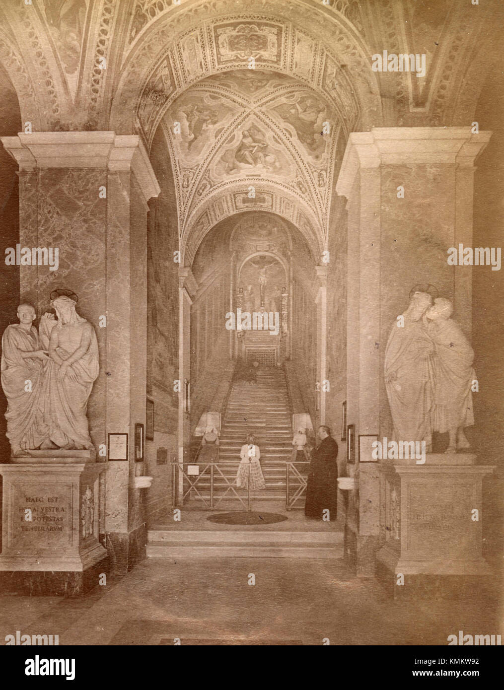 Scala Sancta, Rome, Italy 1880s Stock Photo - Alamy