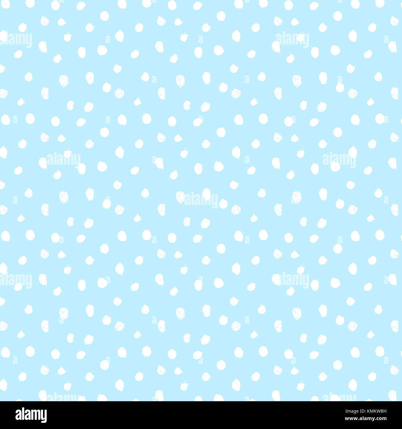 Hand drawn dots. snow seamless pattern, vector illustration Stock ...