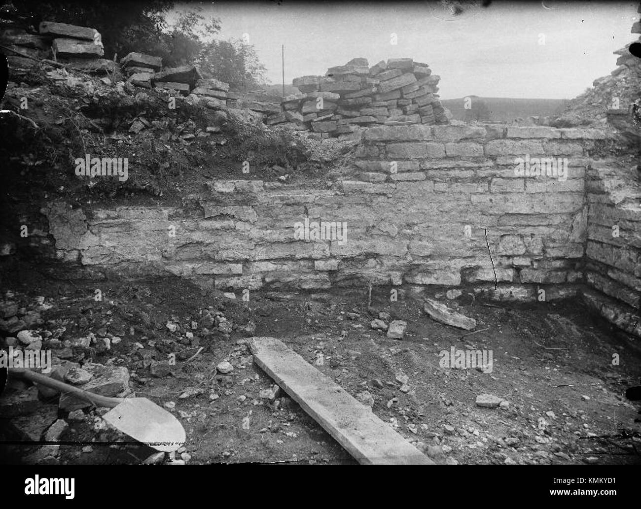 The Varnhem Abbey ruins in Sweden are an important archaeological site ...
