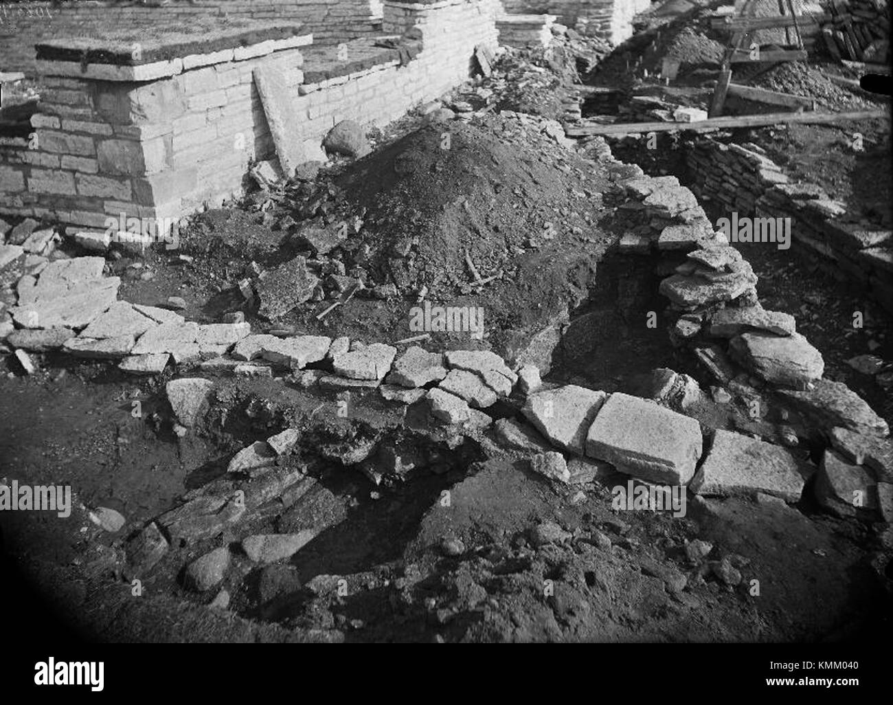 Photograph of the Varnhem Abbey ruins in Sweden, documented by the ...
