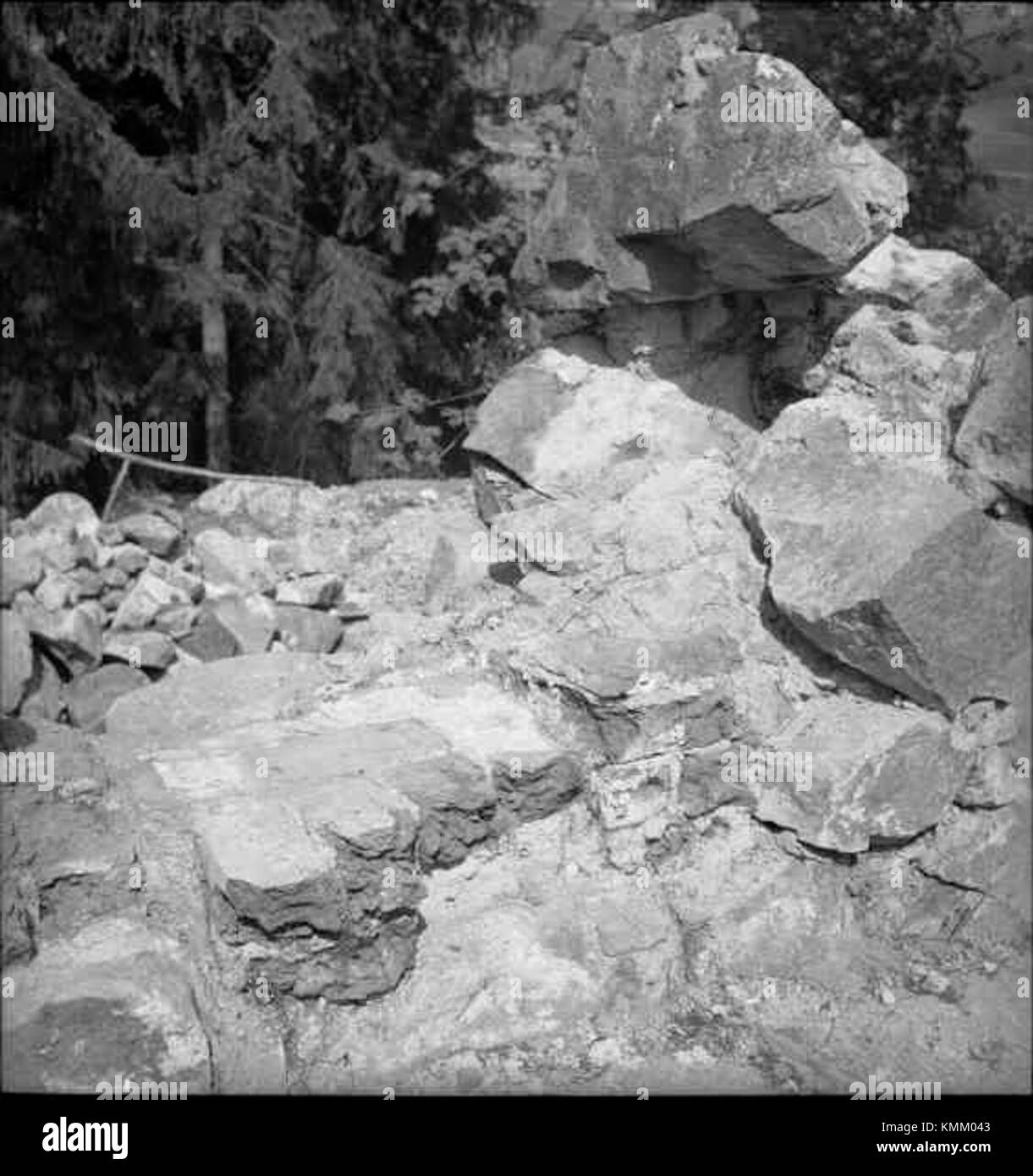 Ukna kyrkoruin - KMB - 16000200134104 Stock Photo - Alamy