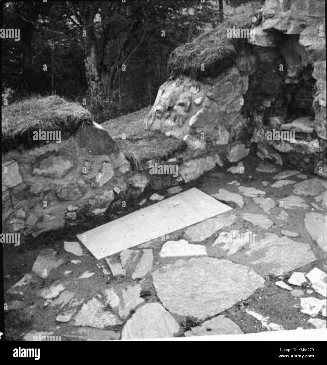 A photograph of Ukna Church ruin (Ukna kyrkoruin) in Sweden, cataloged ...