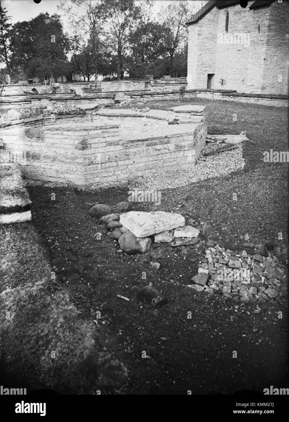 Varnhem Abbey ruins in Sweden are a historical site showcasing the ...