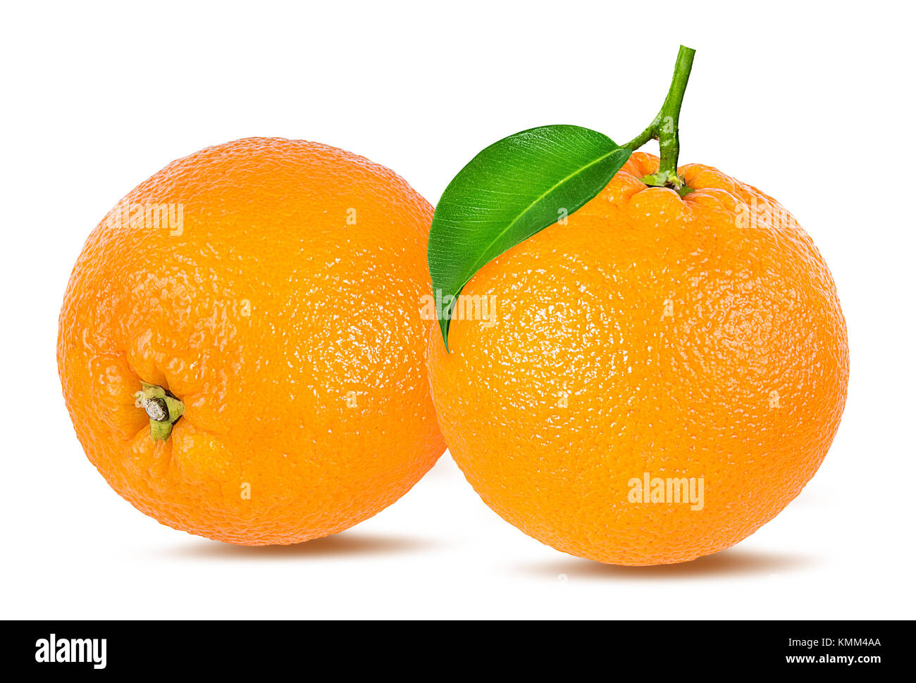Ripe orange isolated on white background Stock Photo - Alamy