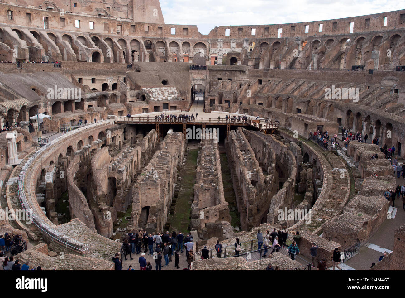 Arena area of the Colosseum, Rome Stock Photo - Alamy