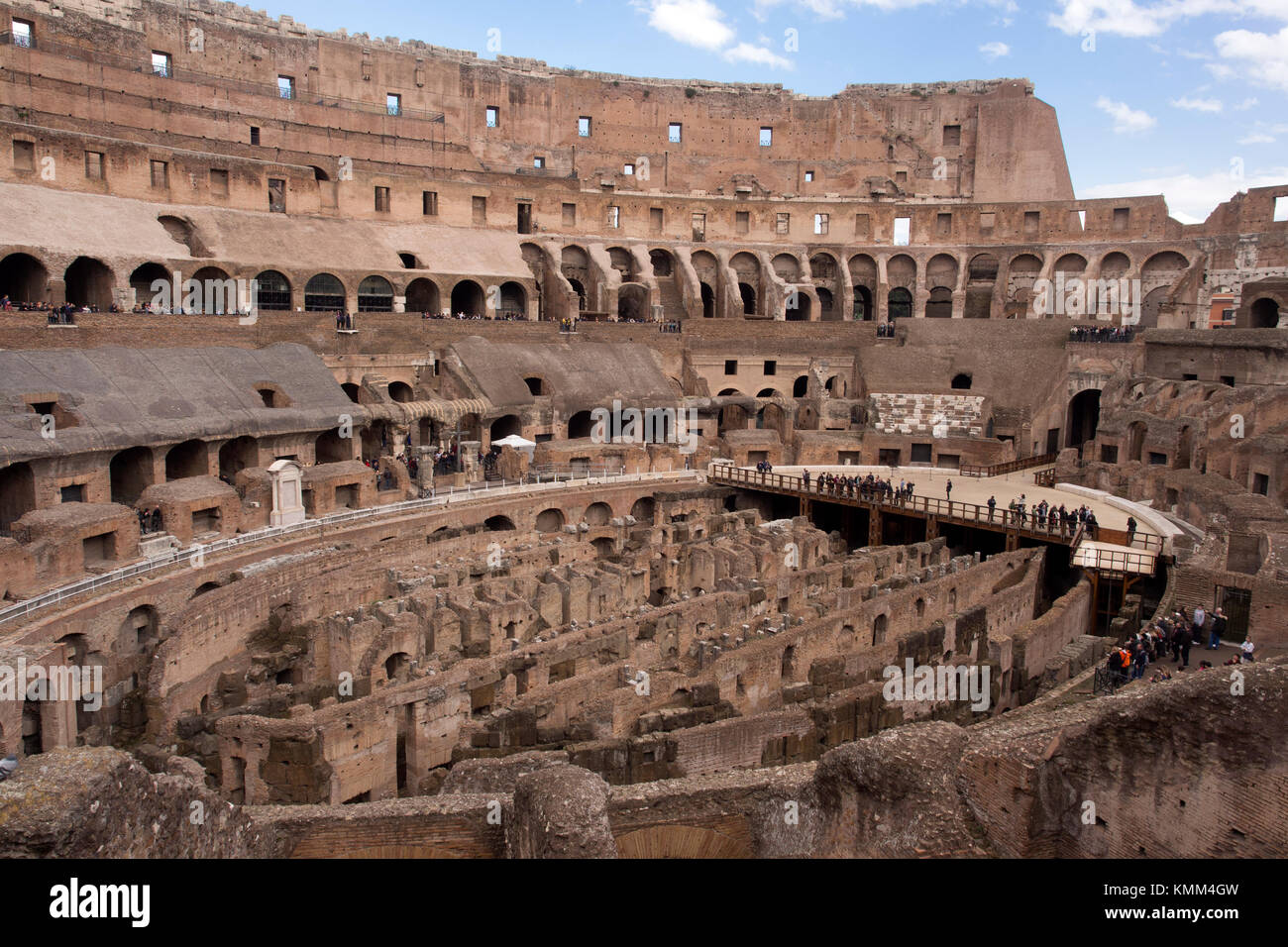 Arena area of the Colosseum, Rome Stock Photo - Alamy