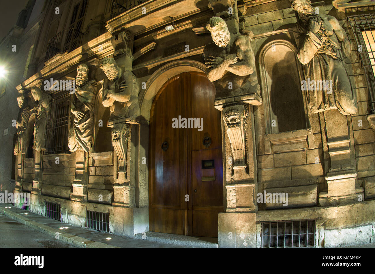 famous medieval palace in the center of Milan, Italy Stock Photo - Alamy