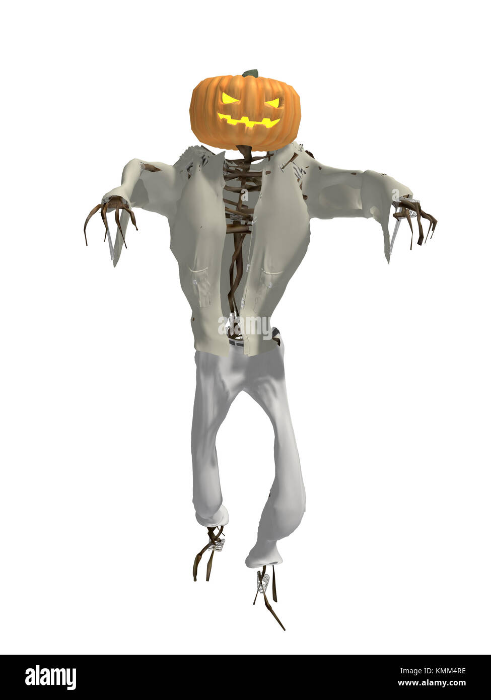 Scary pumpkin man wearing a shirt and pants Stock Photo - Alamy