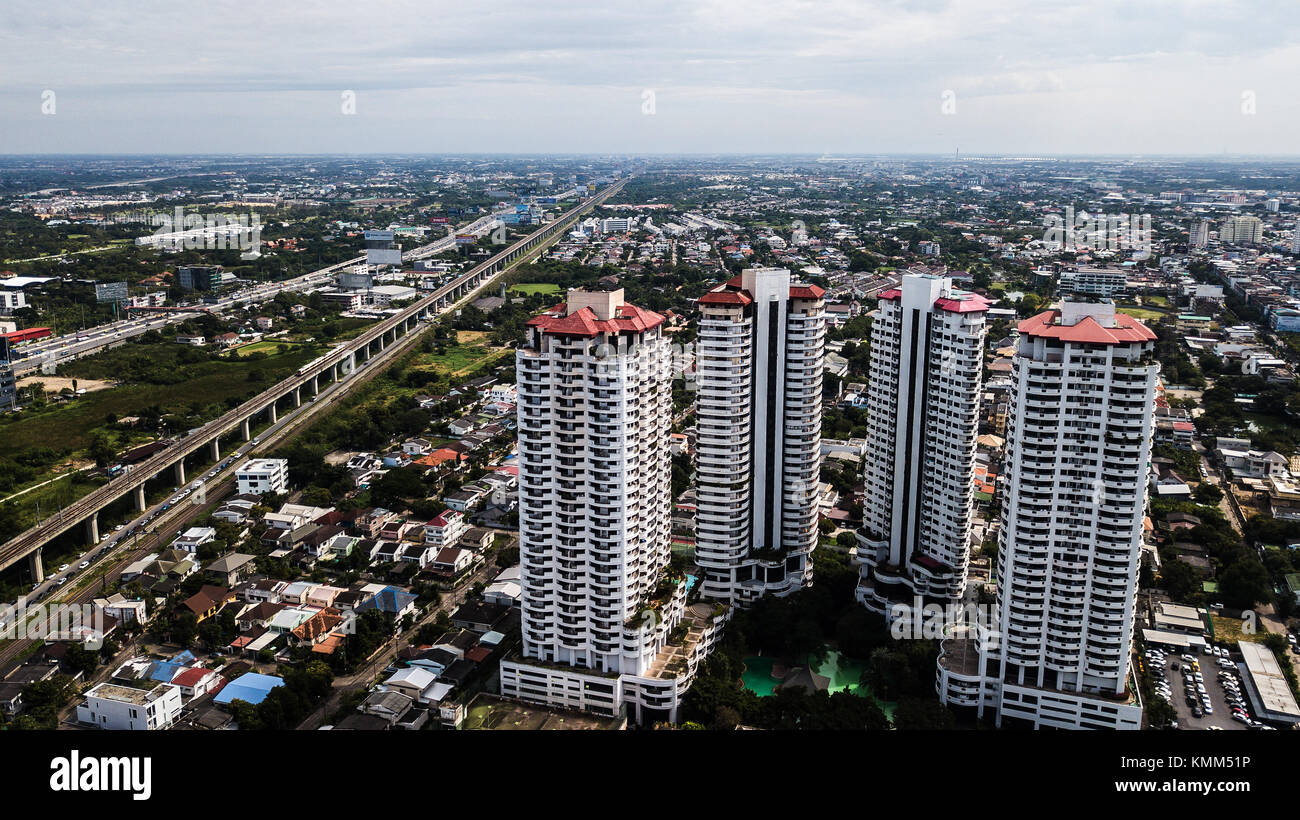 Aerial view of building Stock Photo - Alamy