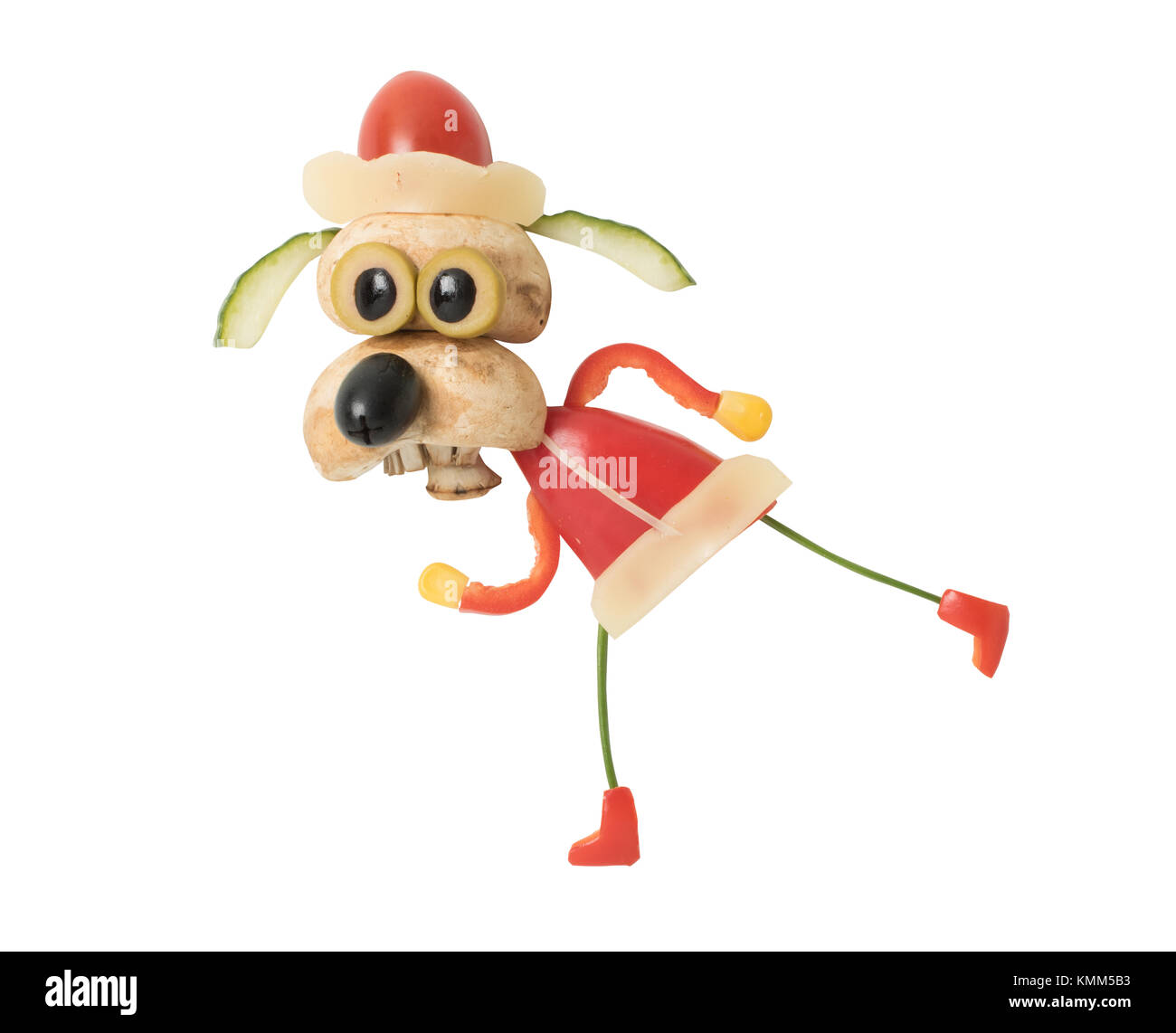 Happy dog running in nature Cut Out Stock Images & Pictures - Alamy