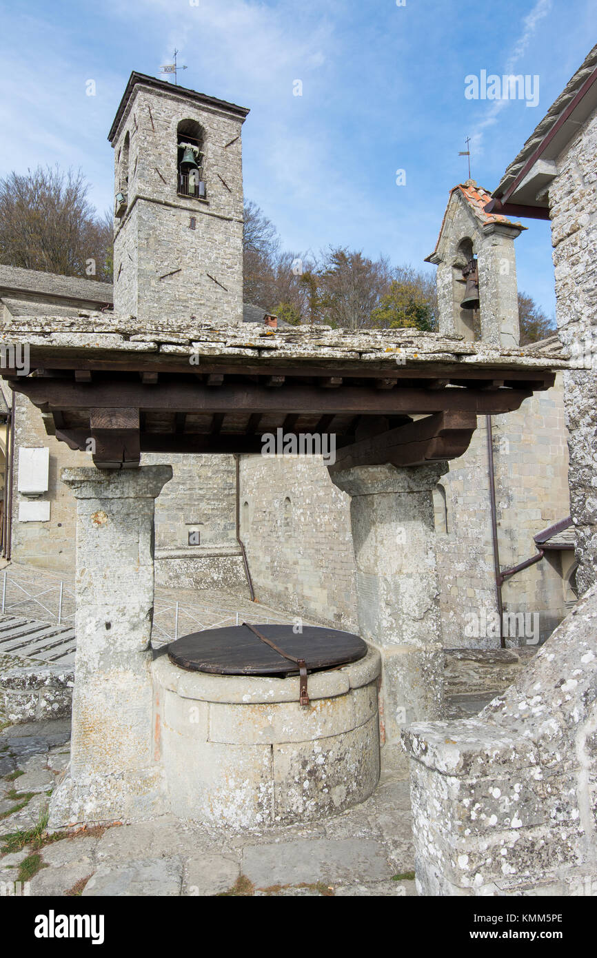 Sanctuary of La Verna in tuscany, italy. Monastery of St. Francis Stock ...