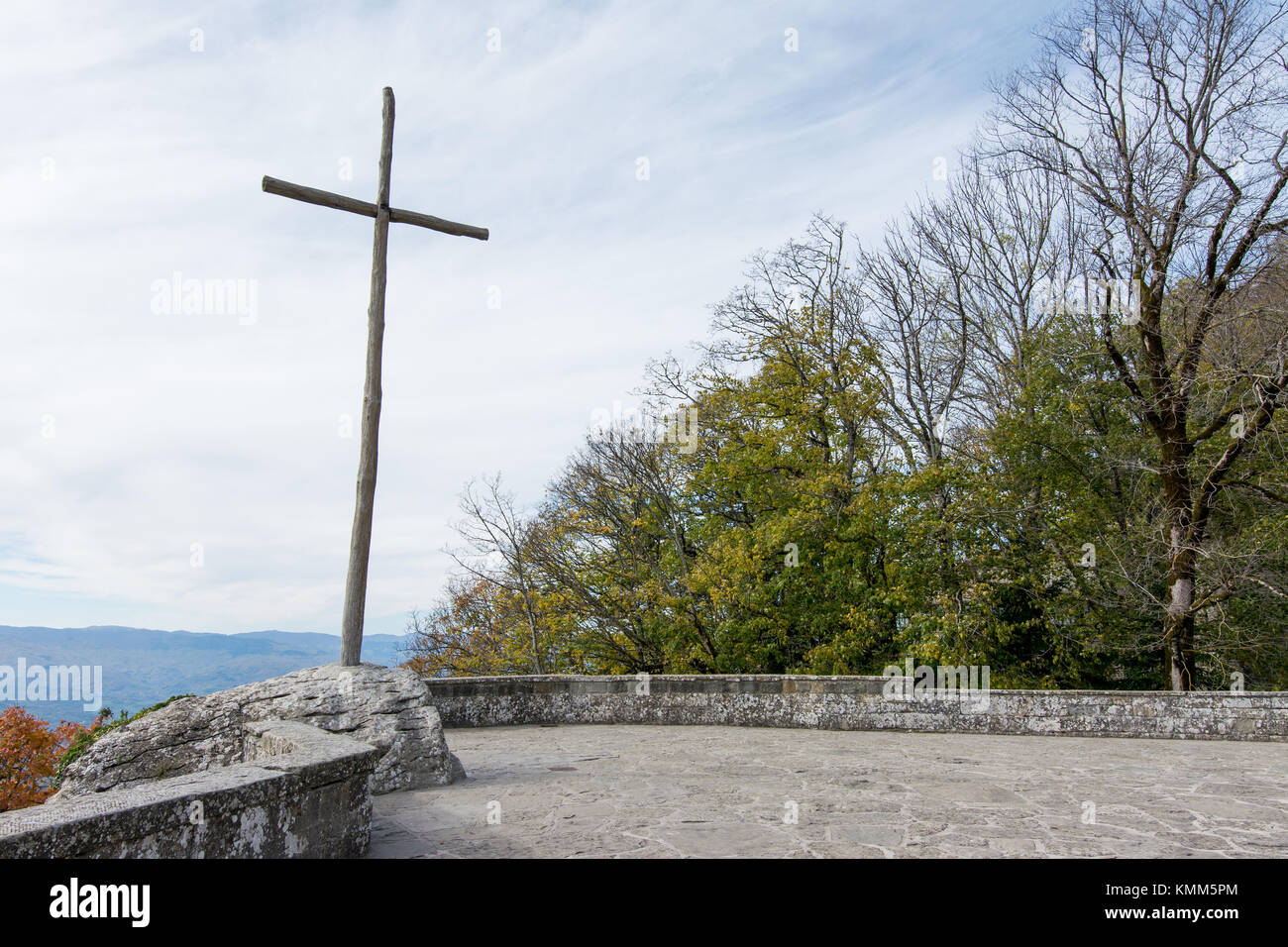 Sanctuary of La Verna in tuscany, italy. Monastery of St. Francis Stock ...