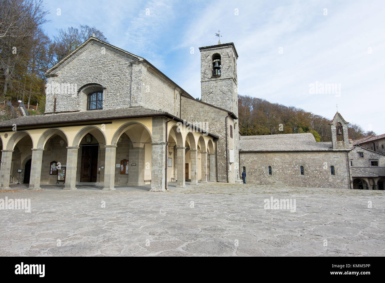 Sanctuary of La Verna in tuscany, italy. Monastery of St. Francis Stock ...