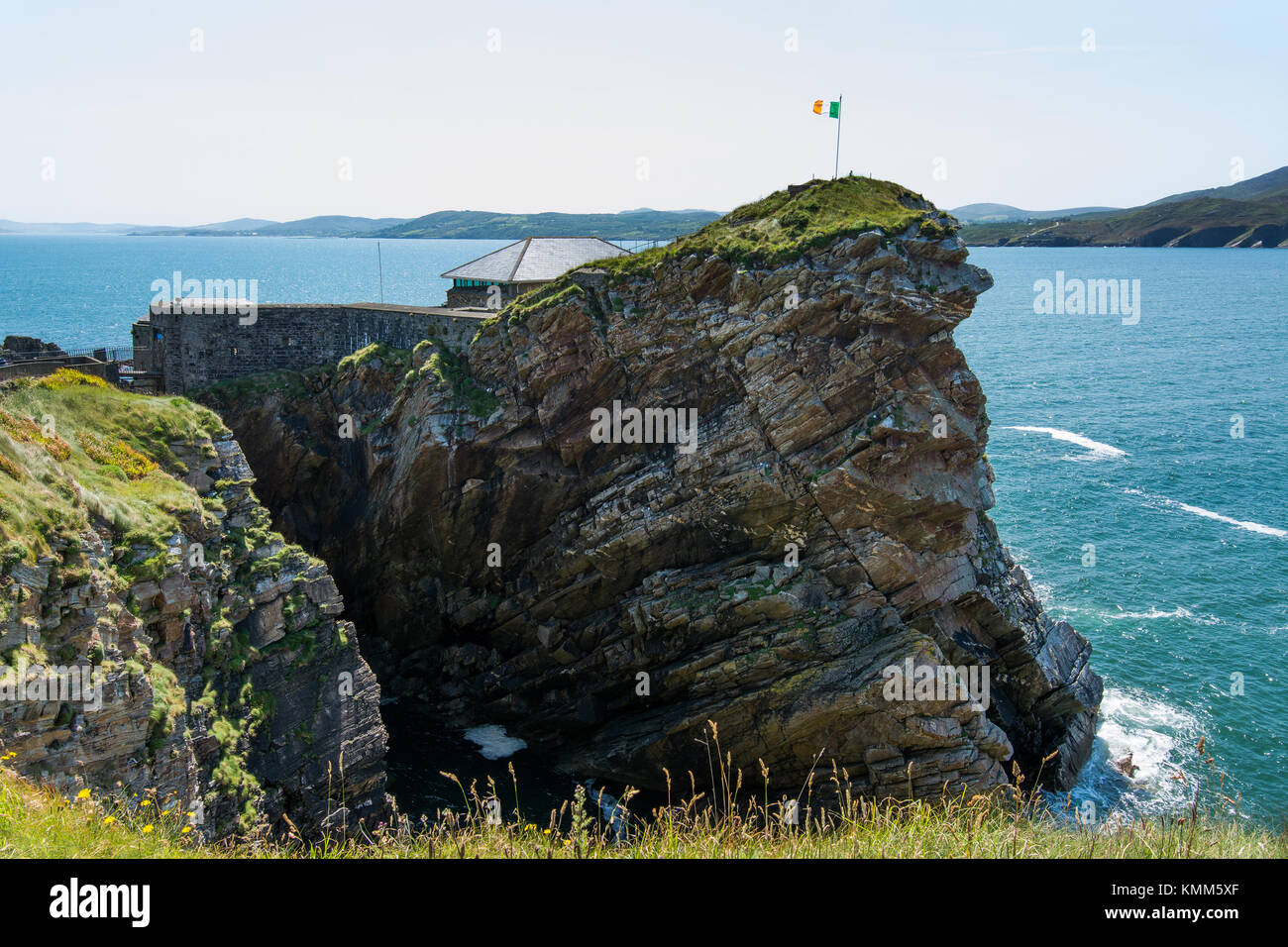 Landscapes of Ireland. Fort Dunree Military Museum in Donegal Stock ...