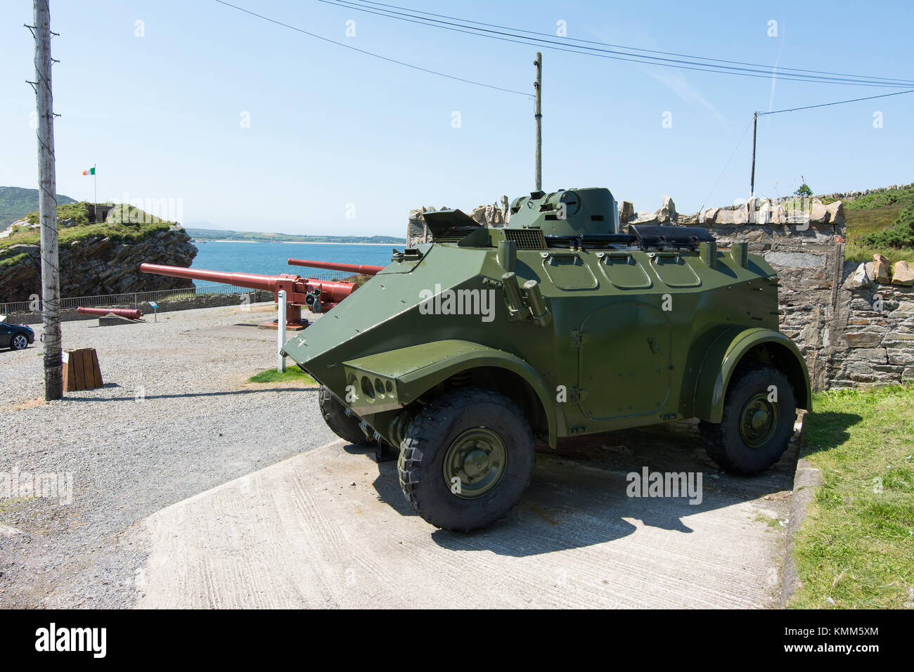 Landscapes of Ireland. Fort Dunree Military Museum in Donegal Stock ...