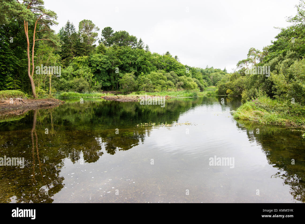 Landscapes of Ireland. The river of Cong in Galway county Stock Photo ...