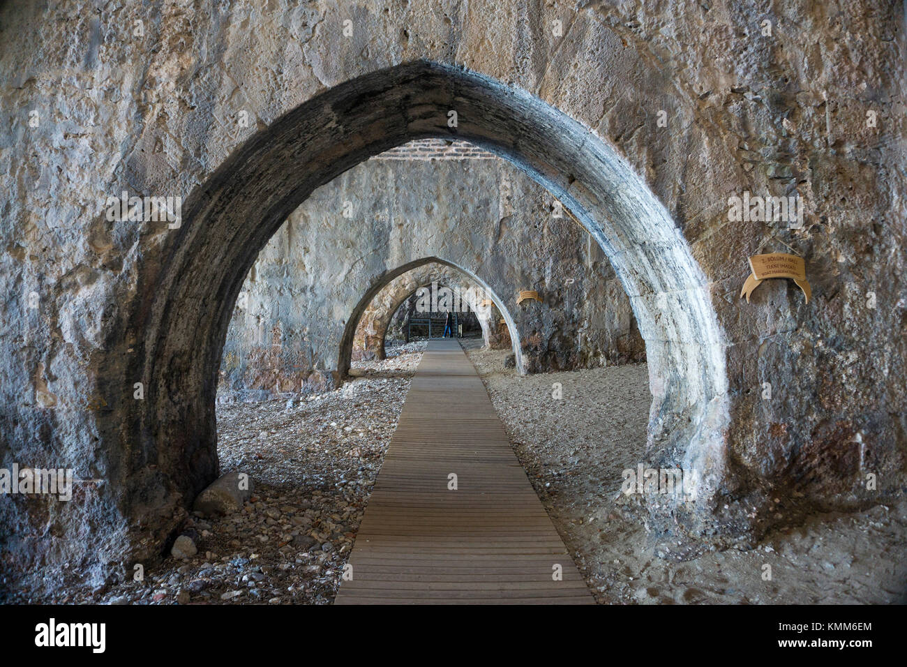 Ancient Seljuk-built shipyard, Tershane at Alanya, turkish riviera ...