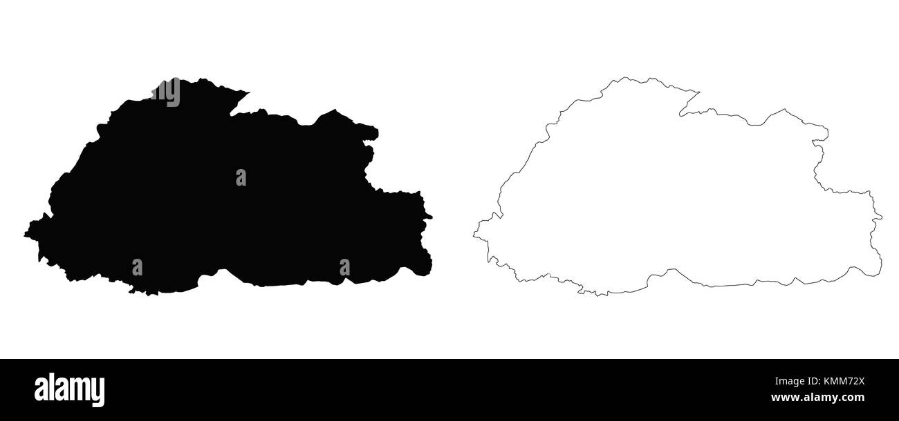 Simple vector outline map Stock Vector Images - Alamy